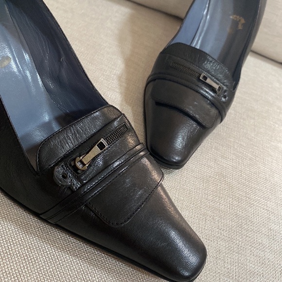 Bally | Shoes | Bally Designer Turina Leather Heels Shoes 4 2 | Poshmark